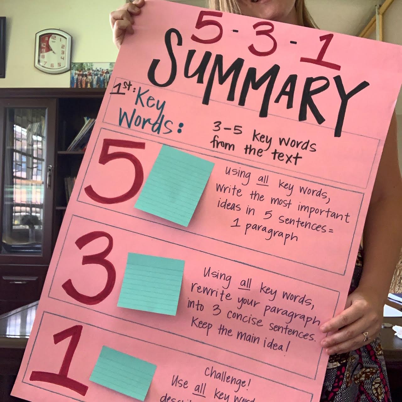 5-3-1 Summary Writing