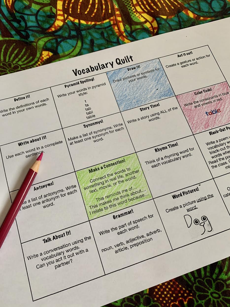 Vocabulary Roll & Routines for your Classroom