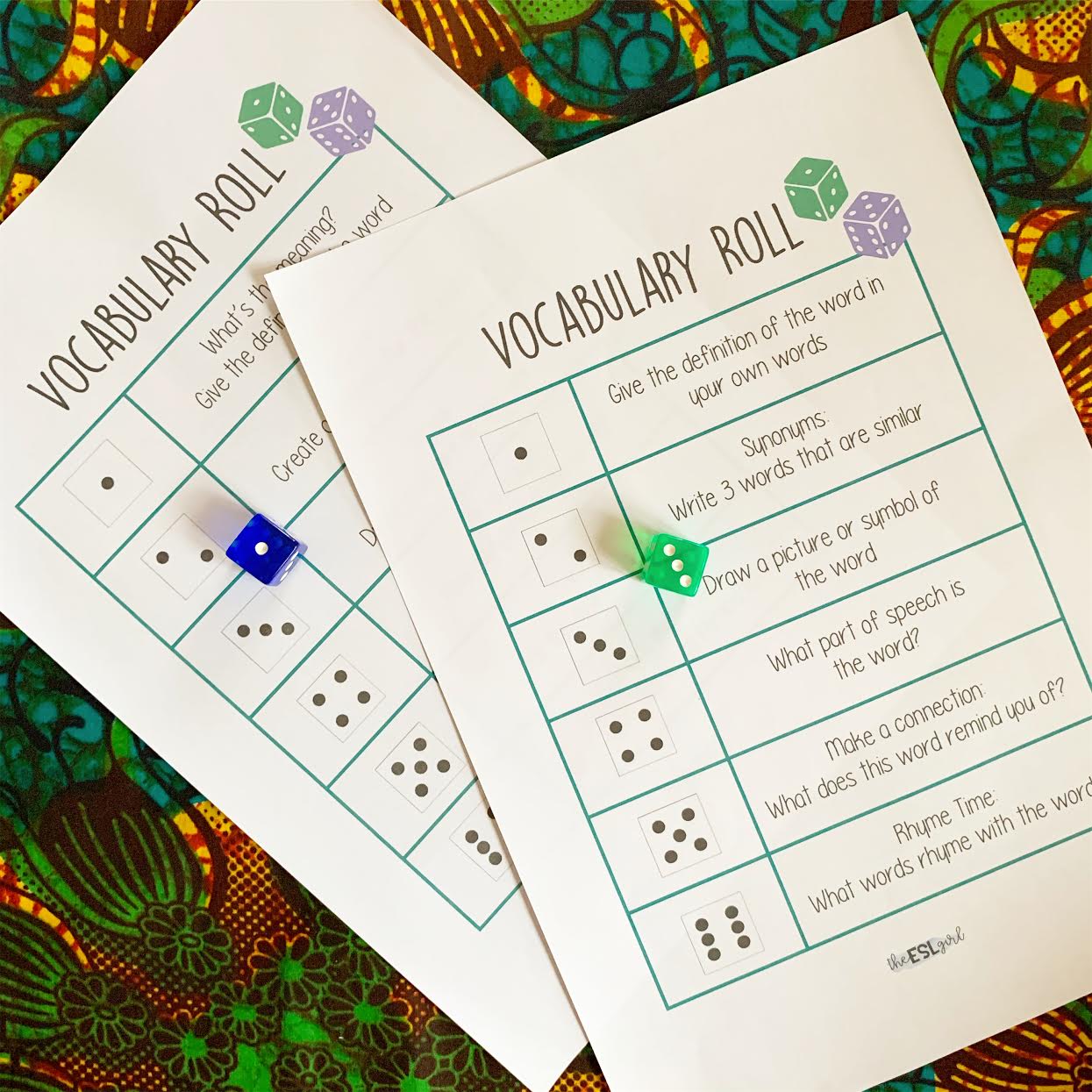 Vocabulary Roll & Routines for your Classroom